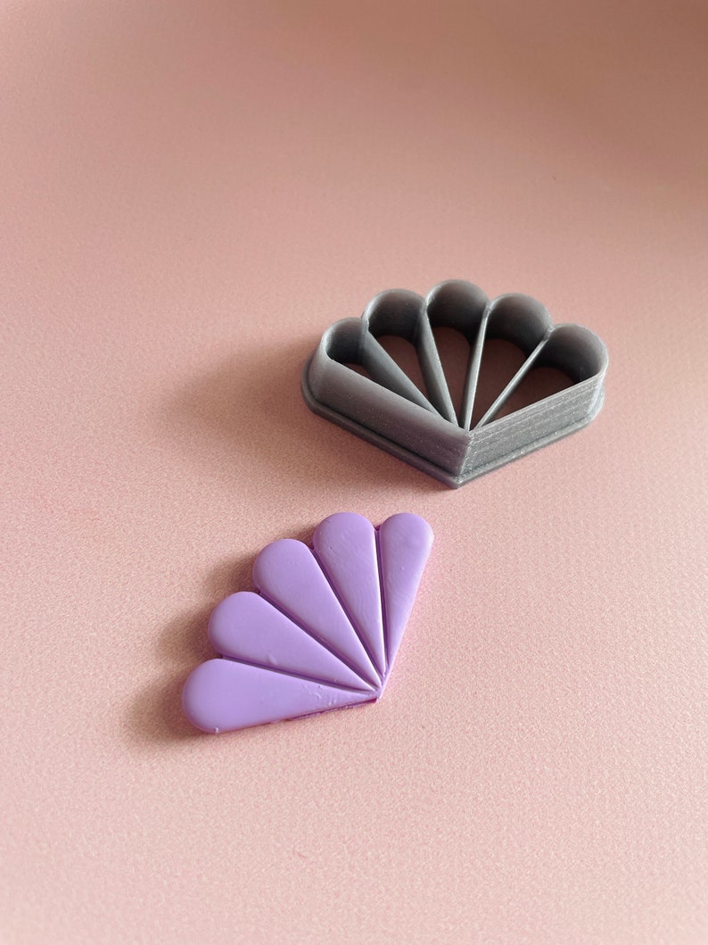 Polymer Clay Shape Cutter | Art Deco Embossing Clay Cutter | Petal ...