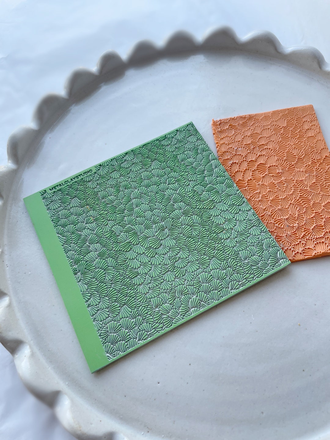 Polymer Clay Texture Mat | Art Deco Texture Sheet | Metal Clay Texture ...