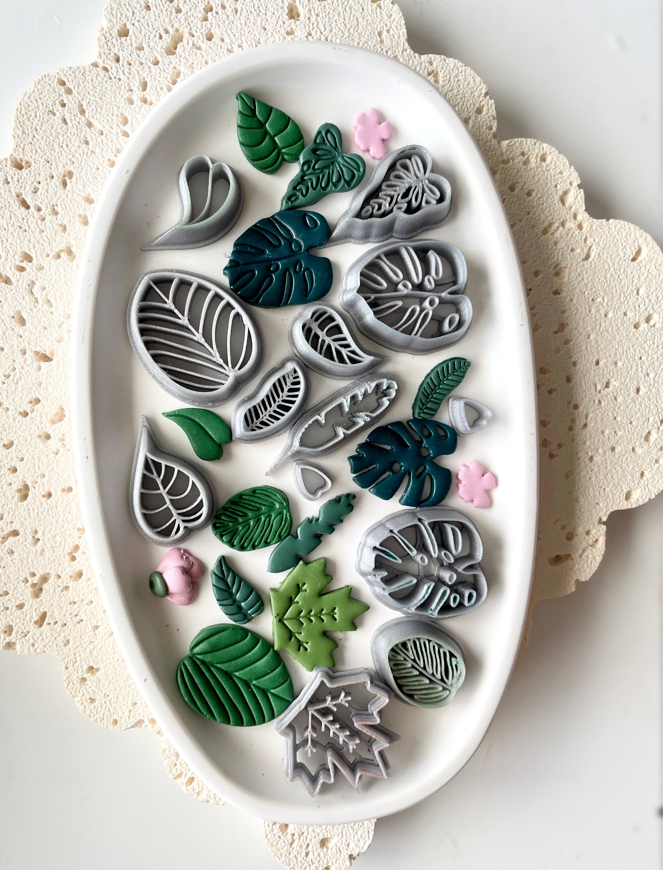 Clay Cutter | Leaves Shape Cutter for Polymer Clay | Leaf Clay Mould ...