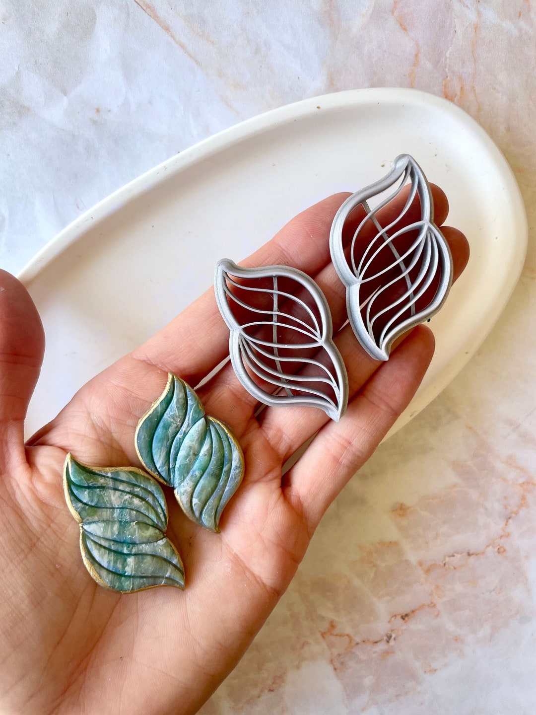 Clay Cutter | Art Deco Shape Cutters Set for Polymer Clay | Embossing ...