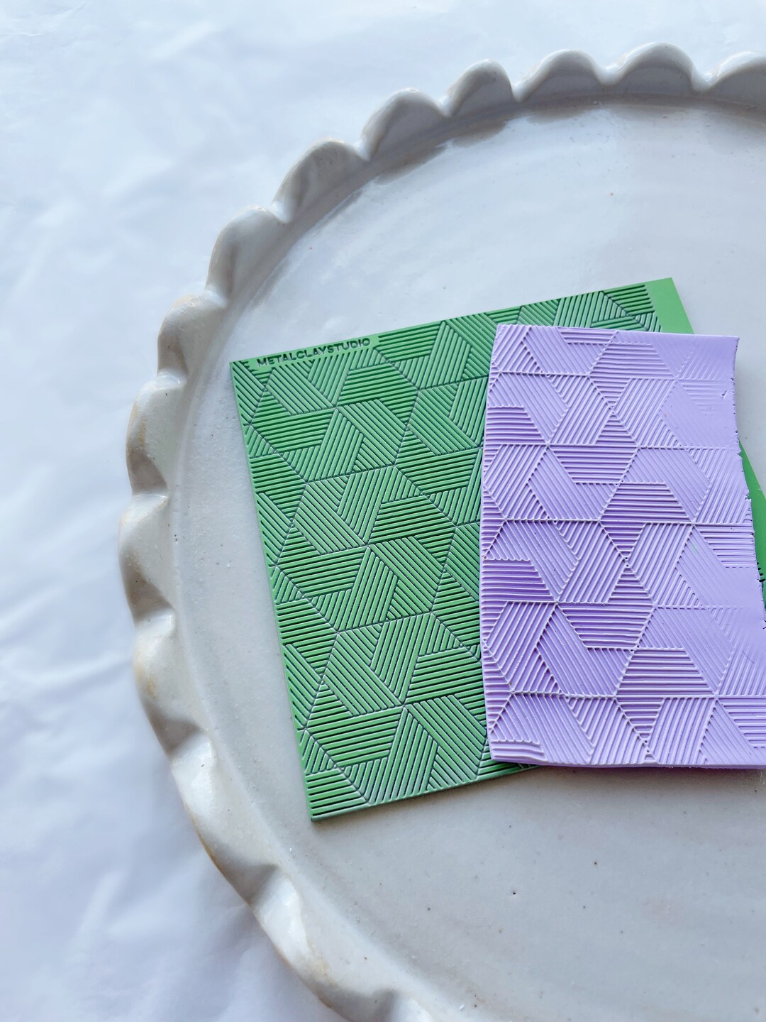 Polymer Clay Texture Mat | Geometric Texture Sheet | Metal Clay Texture ...
