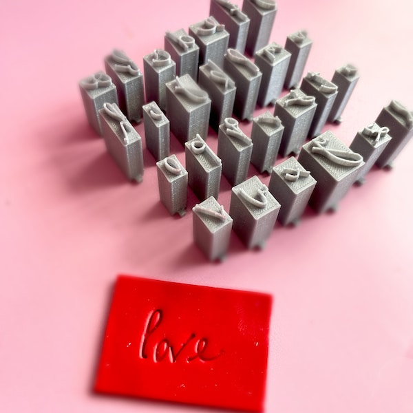 Alphabet Stamps - Etsy