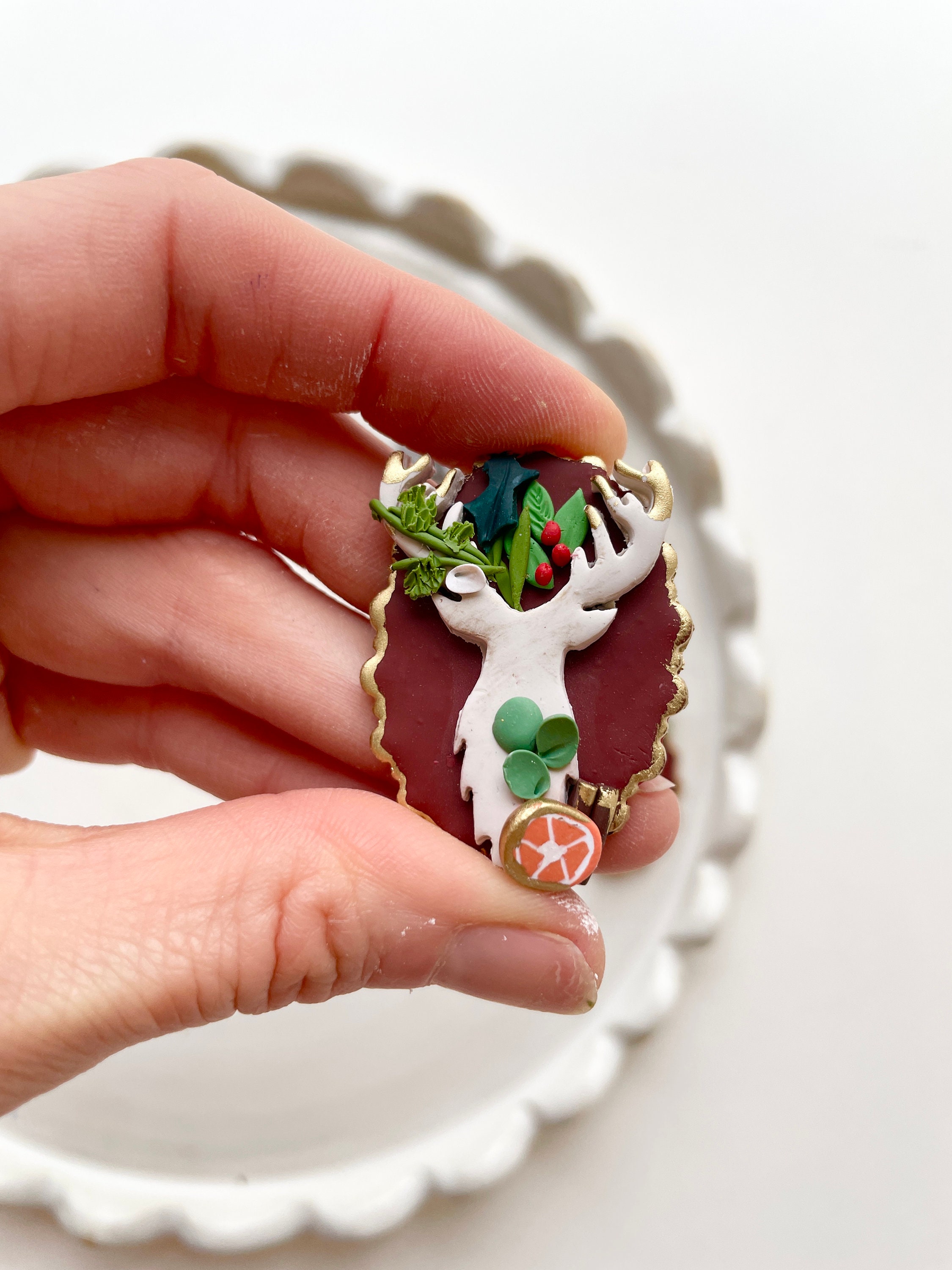 Deer Clay Cutter | Moose Shape Cutter for Polymer Clay | Elk Antlers ...