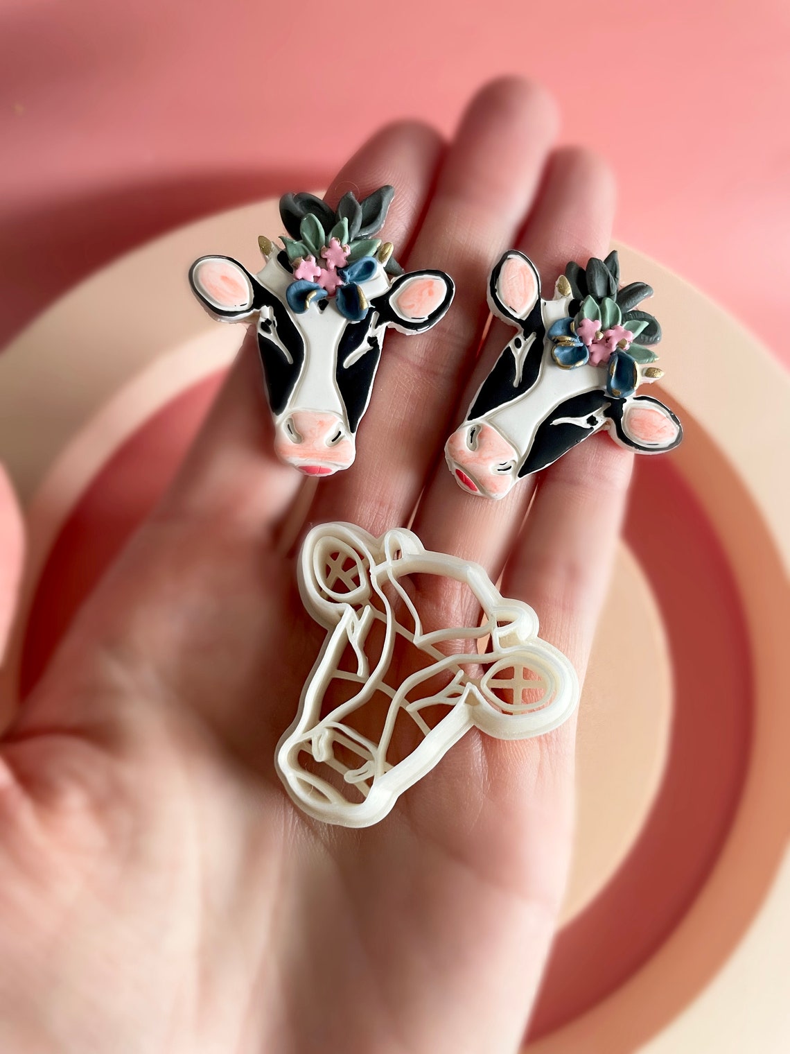 Cow Shape Cutter for Polymer Clay | Cattle Bull Animal Head Cut Out ...
