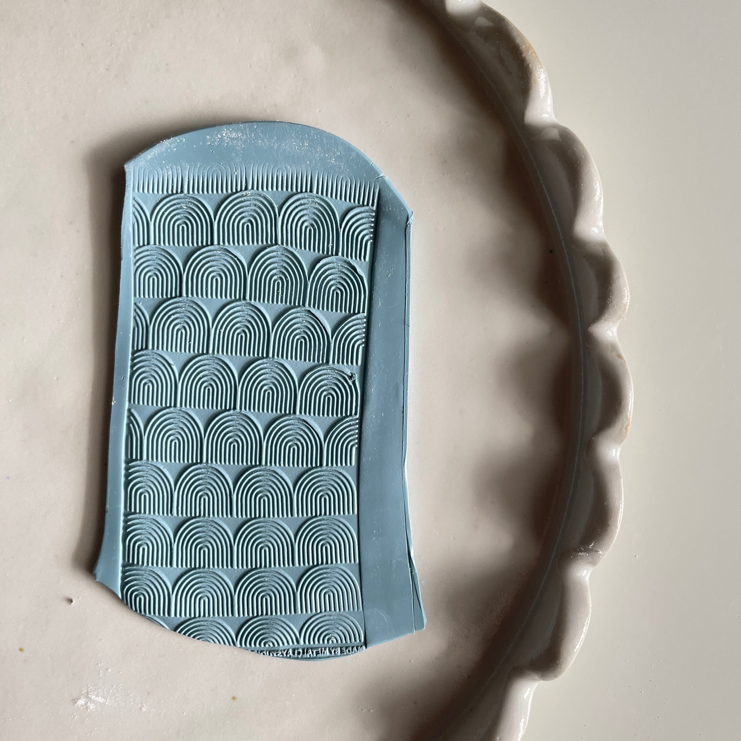 Polymer Clay Texture Mat Art Deco Rainbow Arches Texture - Etsy