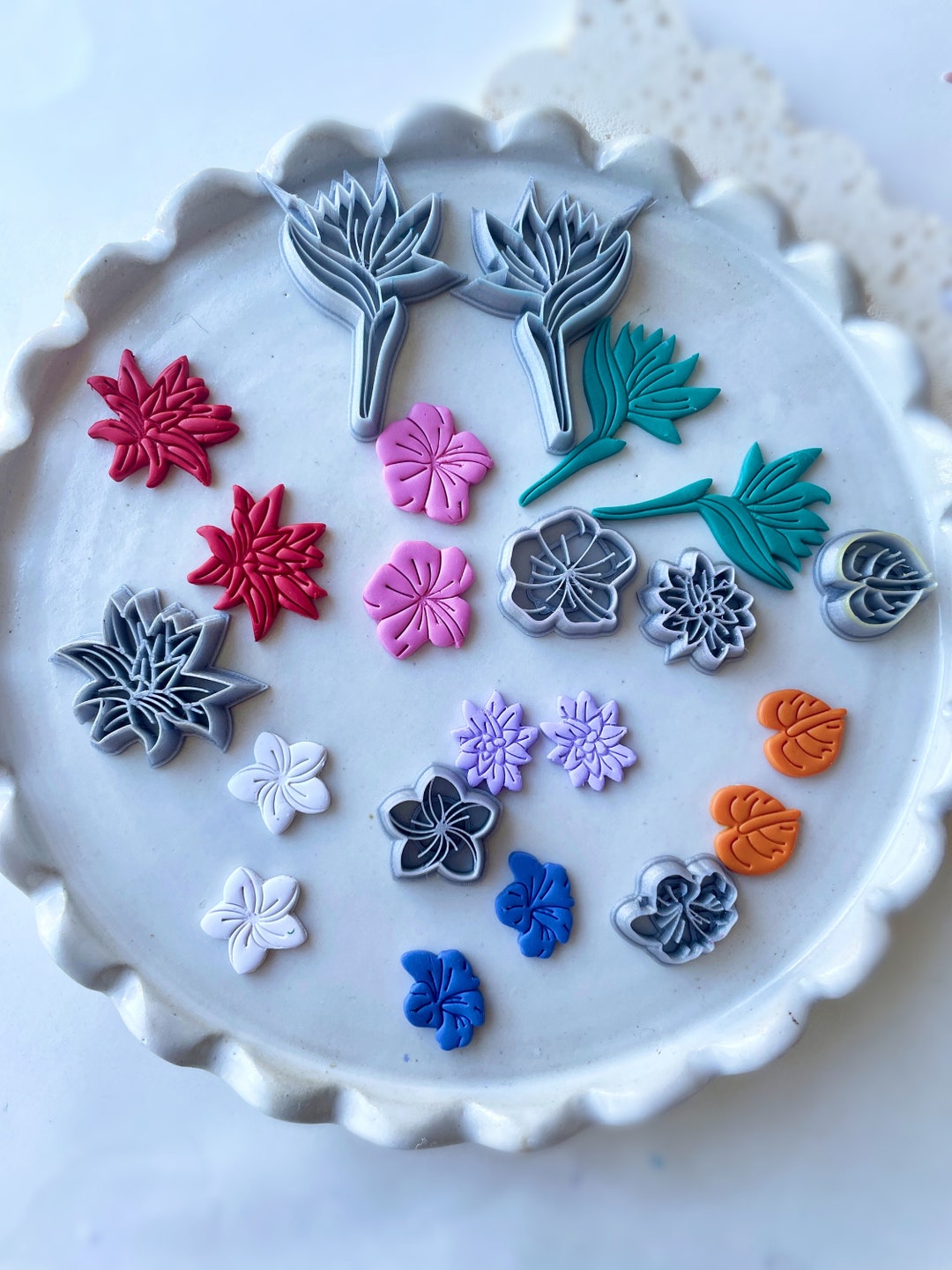 Clay Cutters | Tropical Flower Shape Cutter for Polymer Clay | Plants ...