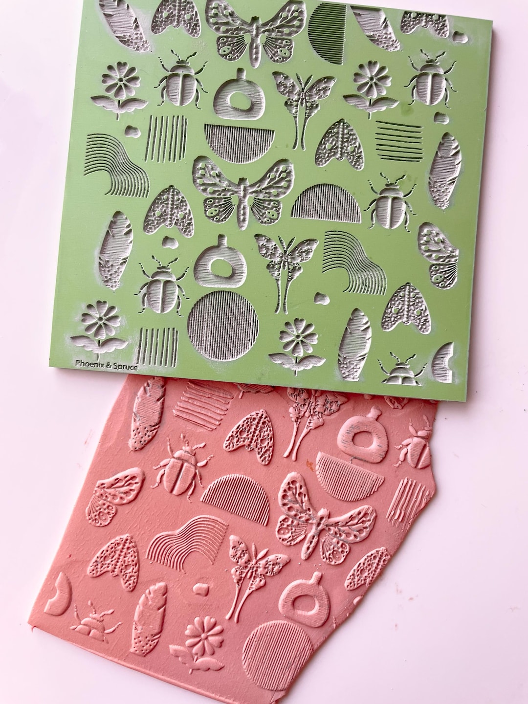 Clay Texture Mat | Boho Texture Mat for Polymer Clay Metal Clay Ceramic ...