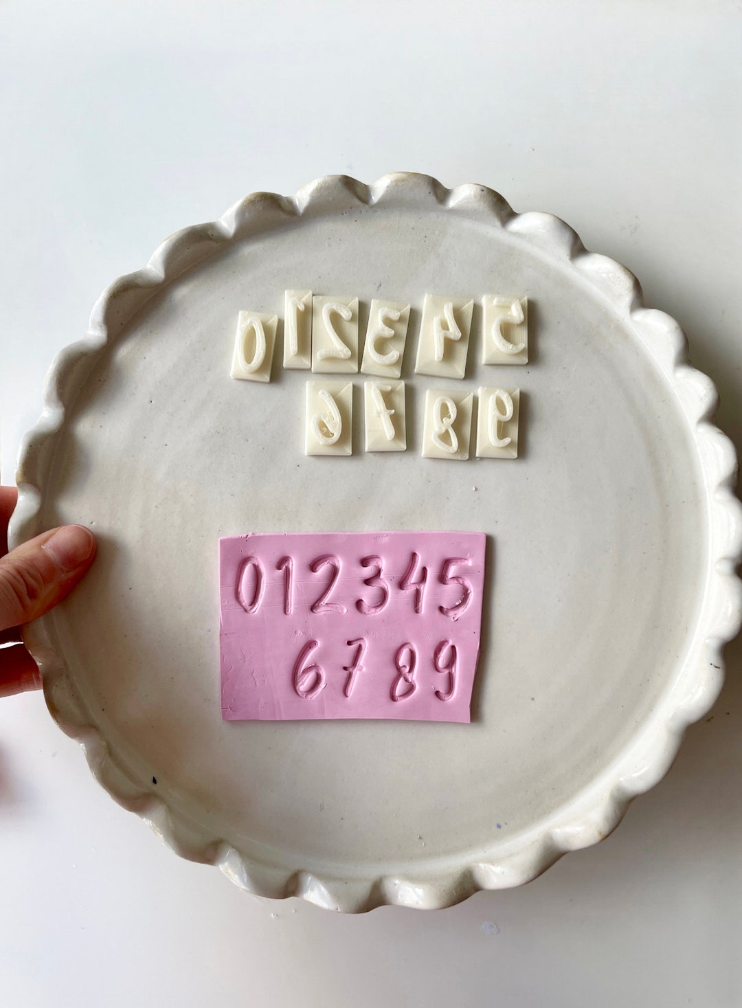 Large Numbers Stamps| Clay Stamp | 19mm- 0.75 Inches Numbers Stamps for ...