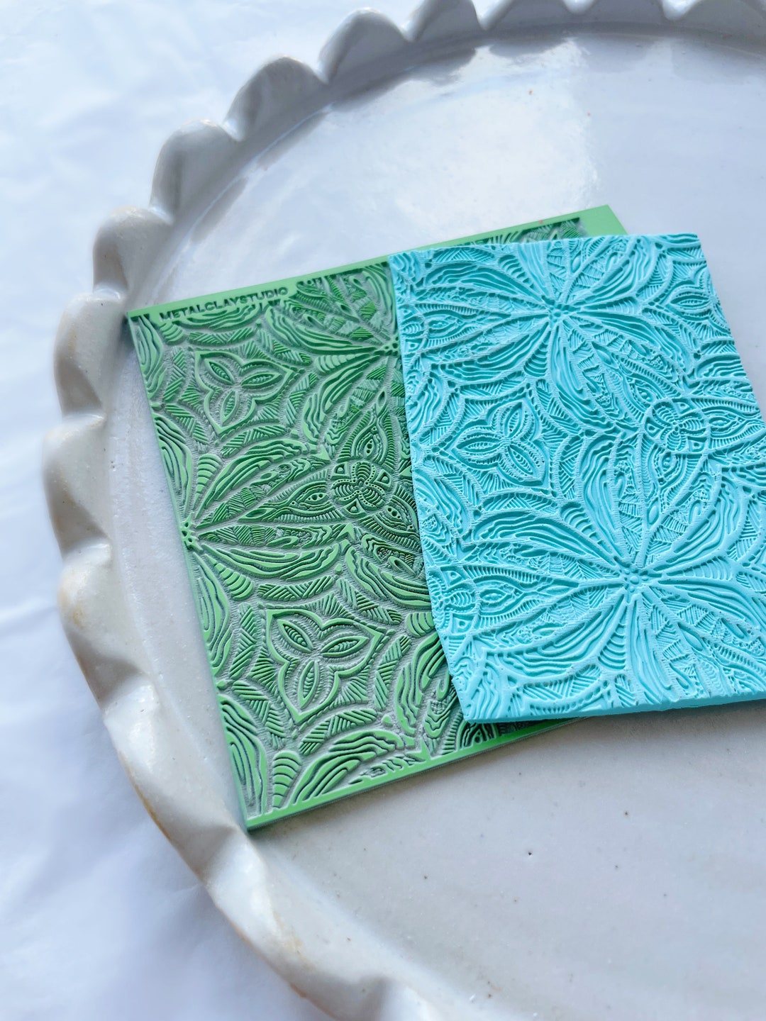 Polymer Clay Texture Mat | Mandala Texture Sheet | Metal Clay Texture ...