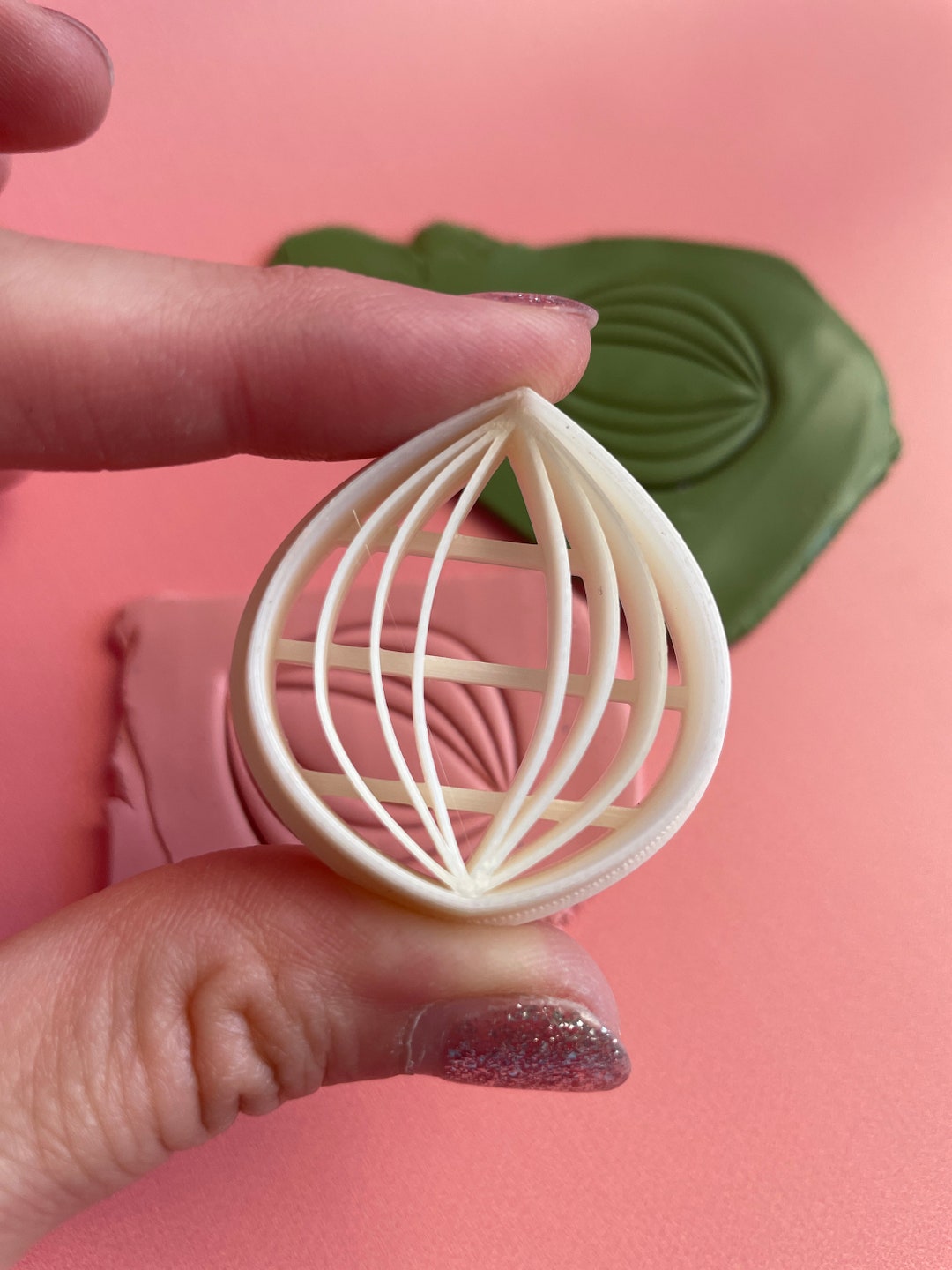 Polymer Clay Shape Cutter | Art Deco Bloom Onion Cutter | Embossing ...