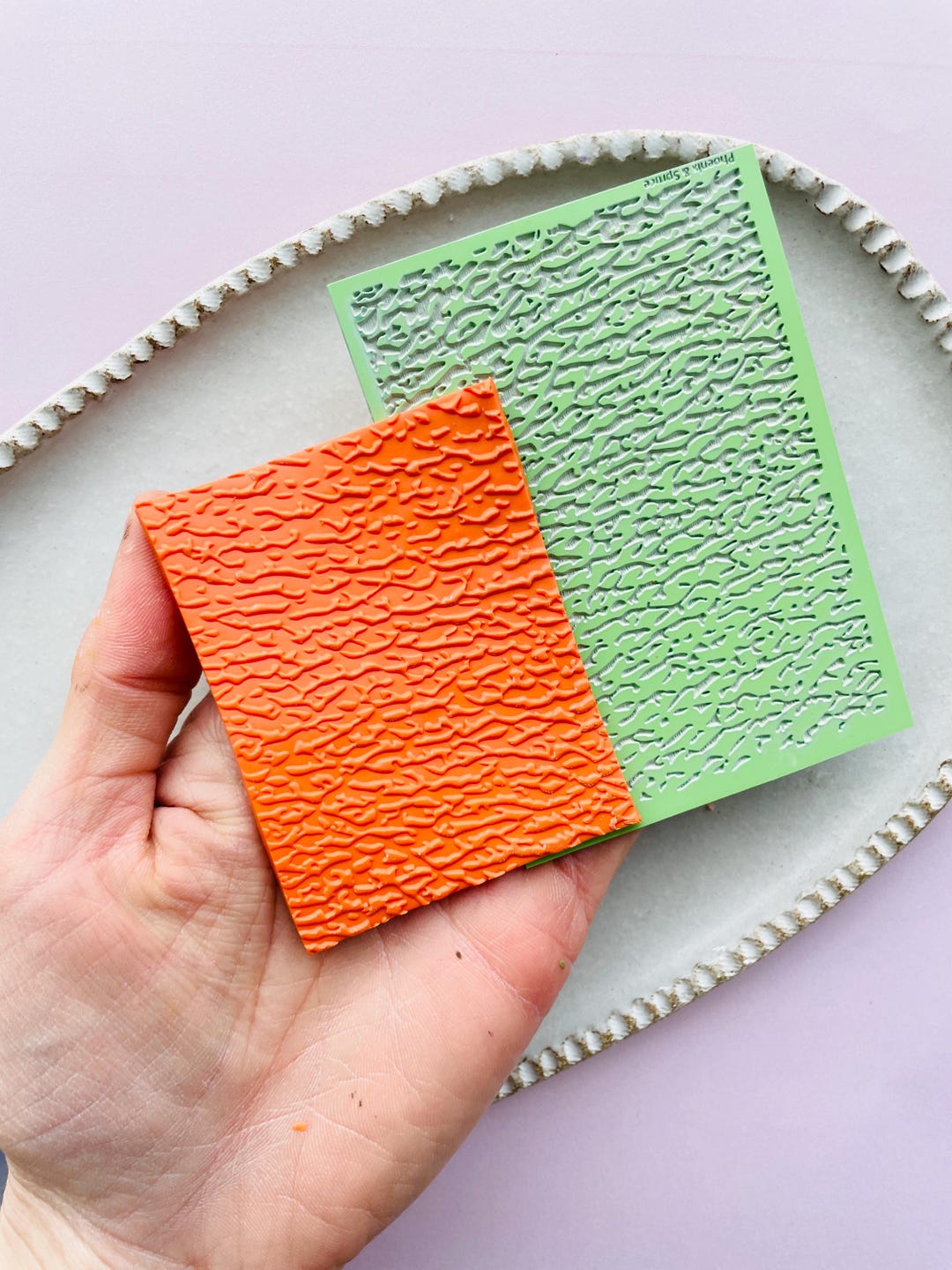 Clay Texture Mat | Leather Texture for Polymer Clay Metal Clay Ceramic ...