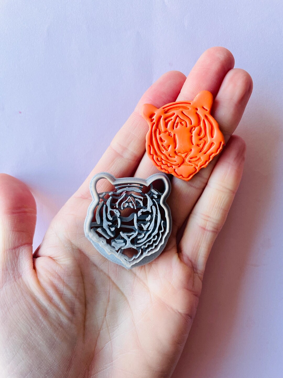 Clay Cutter | Tiger Shape Cutter for Polymer Clay | Roaring Tiger Head ...