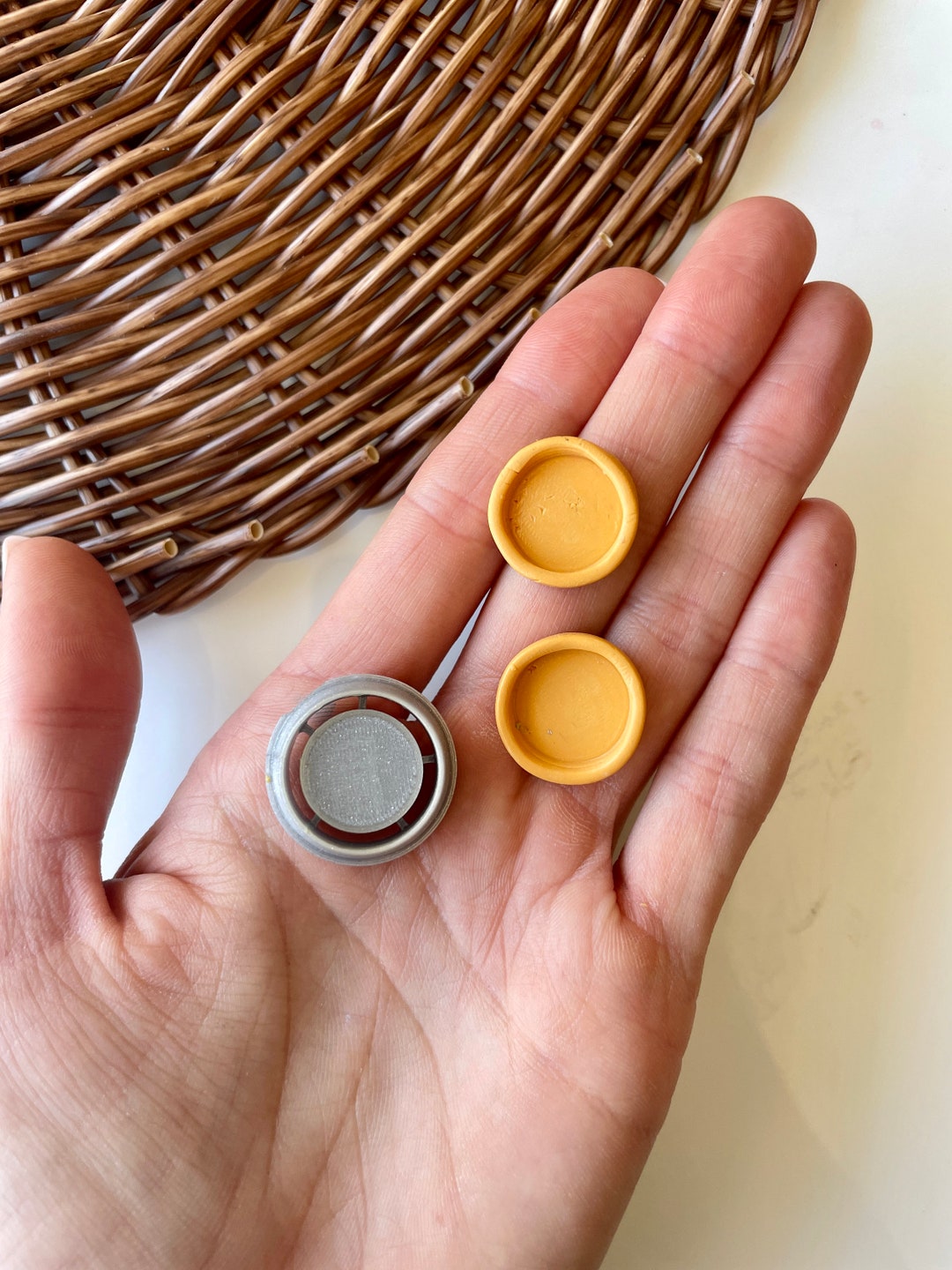 Round Clay Cutter | Bezel Shape Cutter for Polymer Clay | Debossing ...