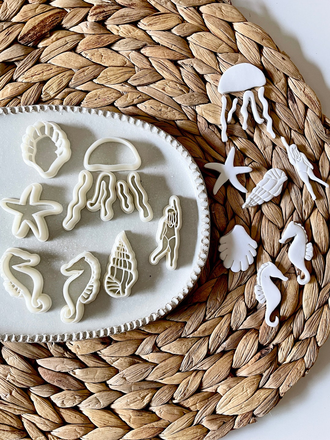 Polymer Clay Shape Cutter | Beach Sea Life Ocean Earring Mould Set ...