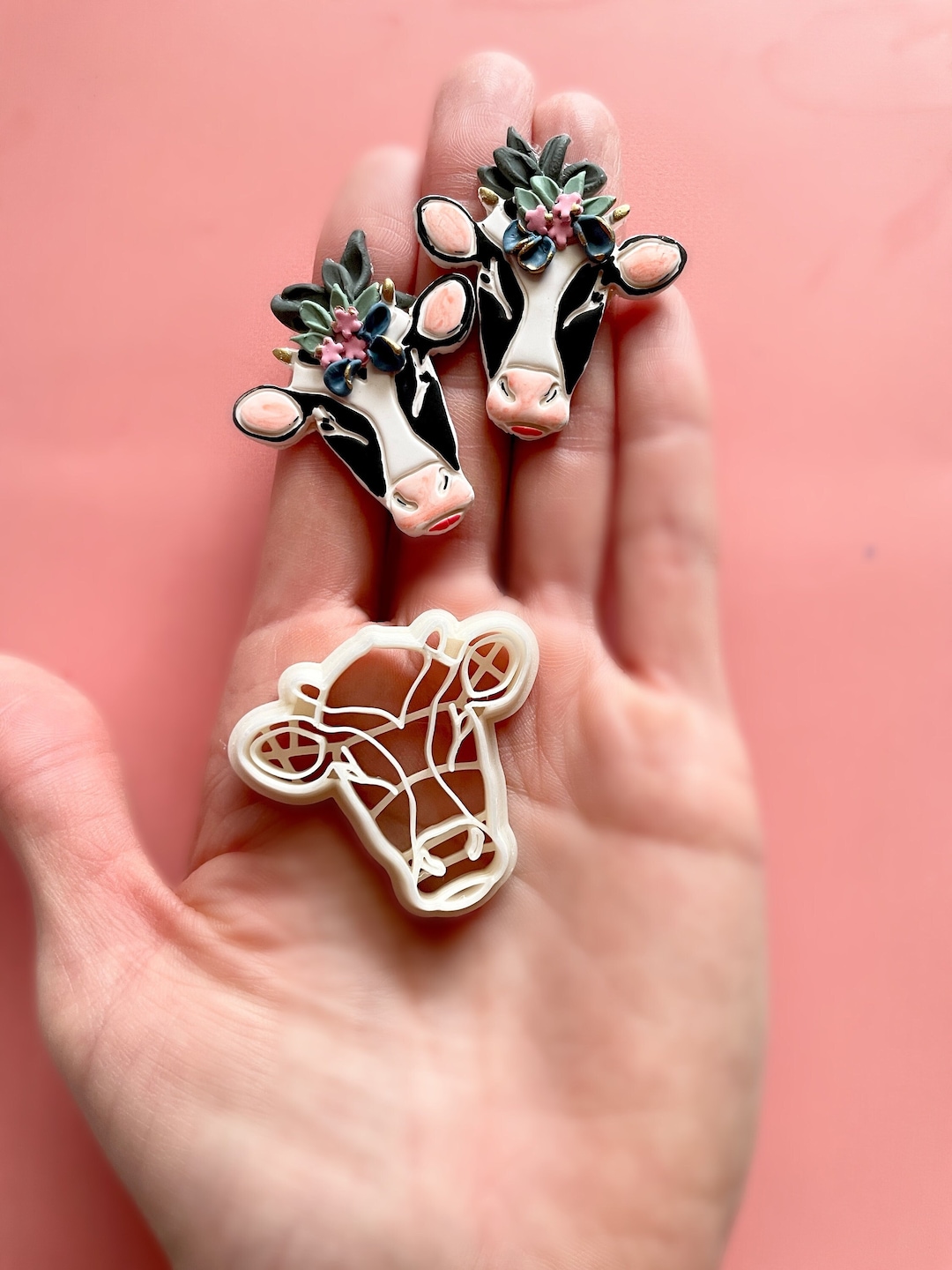 Cow Shape Cutter for Polymer Clay | Cattle Bull Animal Head Cut Out ...