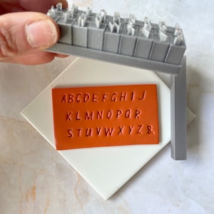 Alphabet Clay Stamps | Polymer Clay Letters Stamps | Embossing Stamp ...