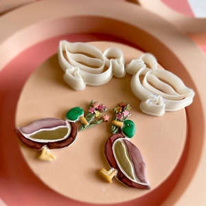 Duck Shape Cutter for Polymer Clay | Bird Farm Animal Set of 2 Cut Out ...