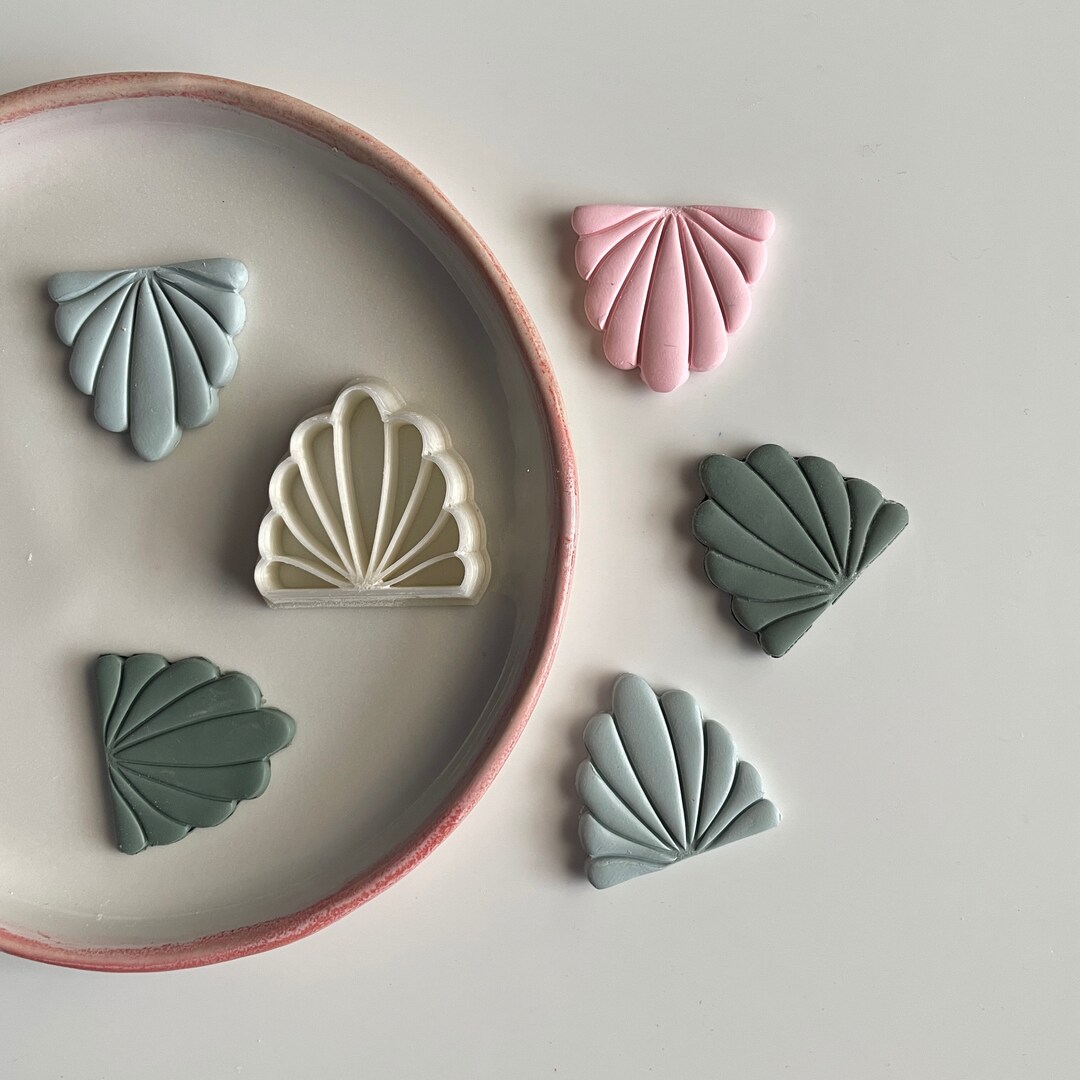 Art Deco Polymer Clay Shape Cutter| Pearl Shell Earring Cut Out ...