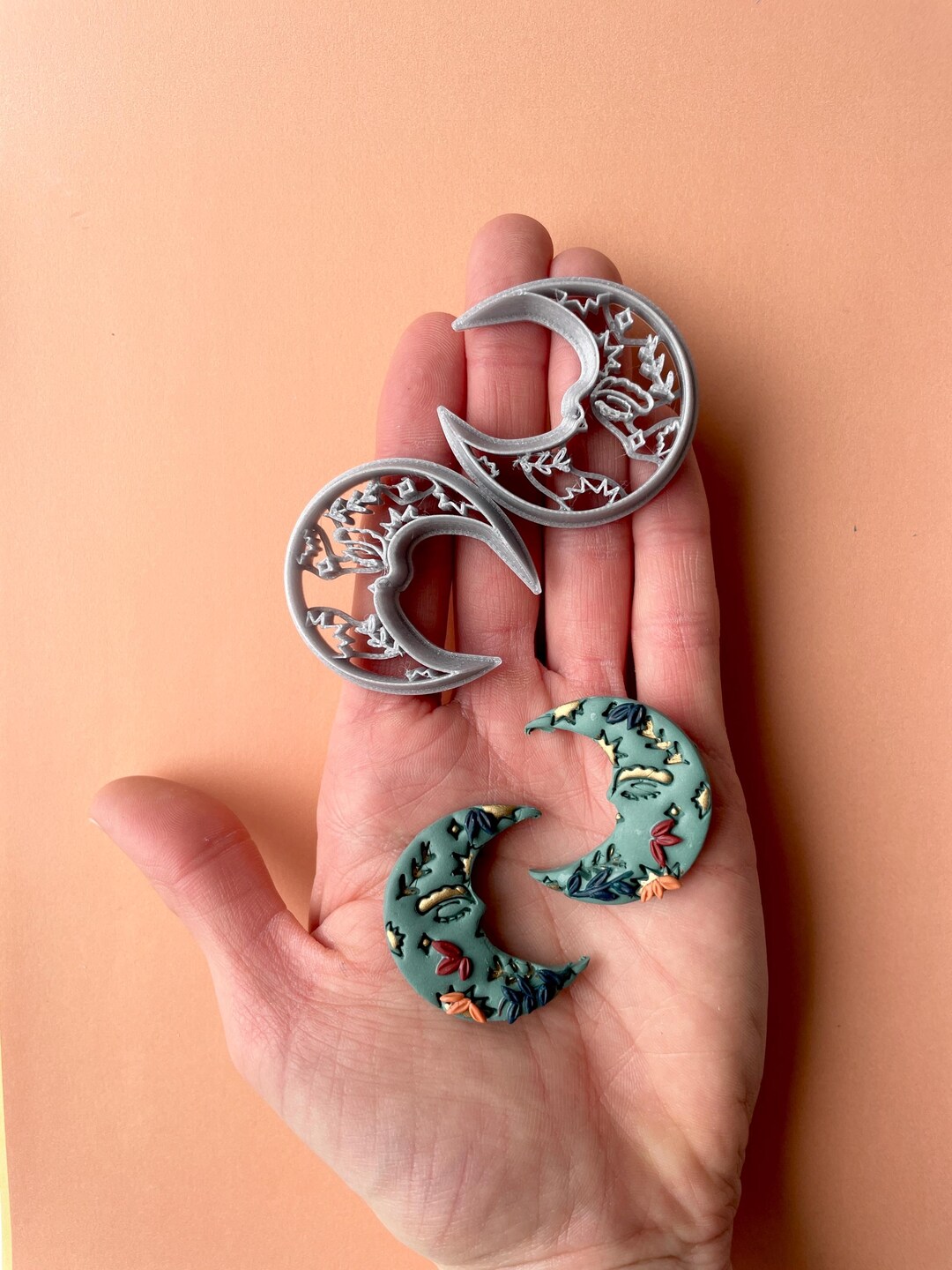 Clay Cutter | Moon Shape Cutters for Polymer Clay and Ceramics ...