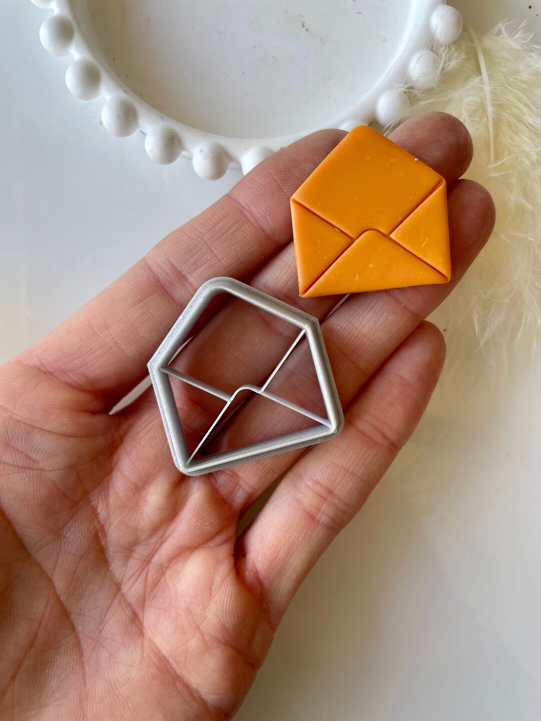 Clay Cutter | Open Envelope Shape Cutter for Polymer Clay | Letter Clay ...