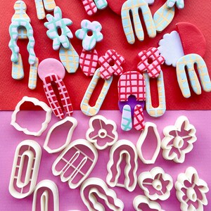 Clay Cutters Bundle | 14 Abstract Shape Cutters for Polymer Clay ...