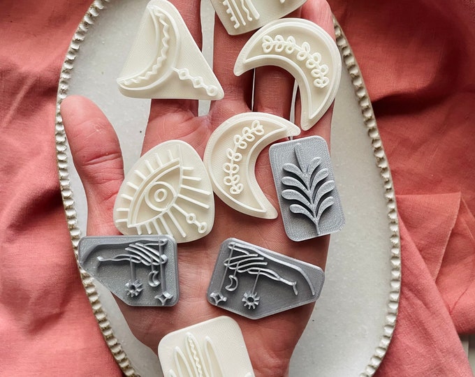 Polymer Clay Shape Cutter Art Deco Clay Cutter Embossing Clay Cutter ...