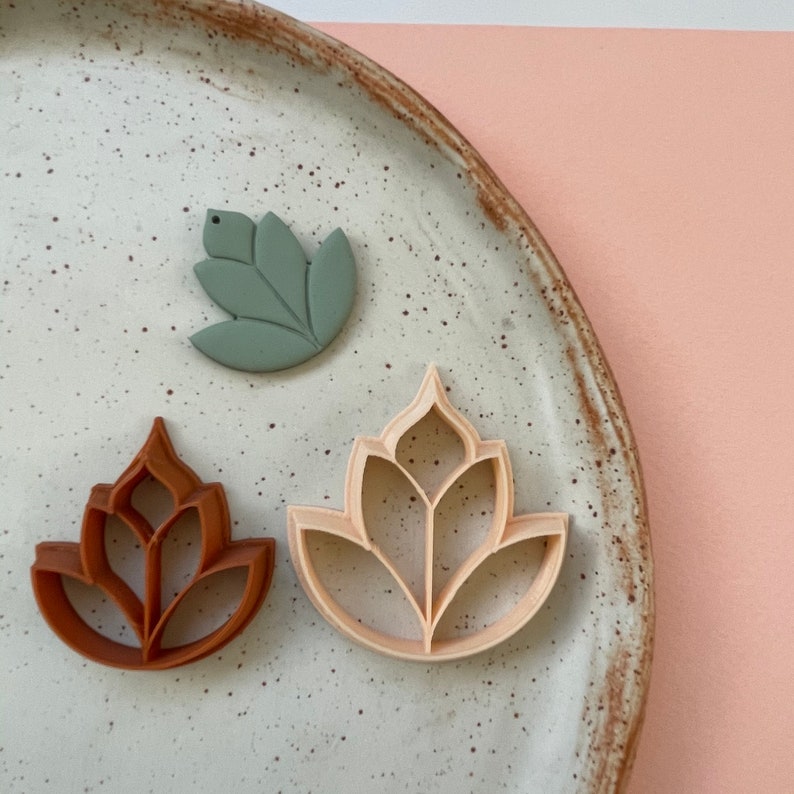 Polymer Clay Shape Cutter flower Embossing Cutters Stamp - Etsy