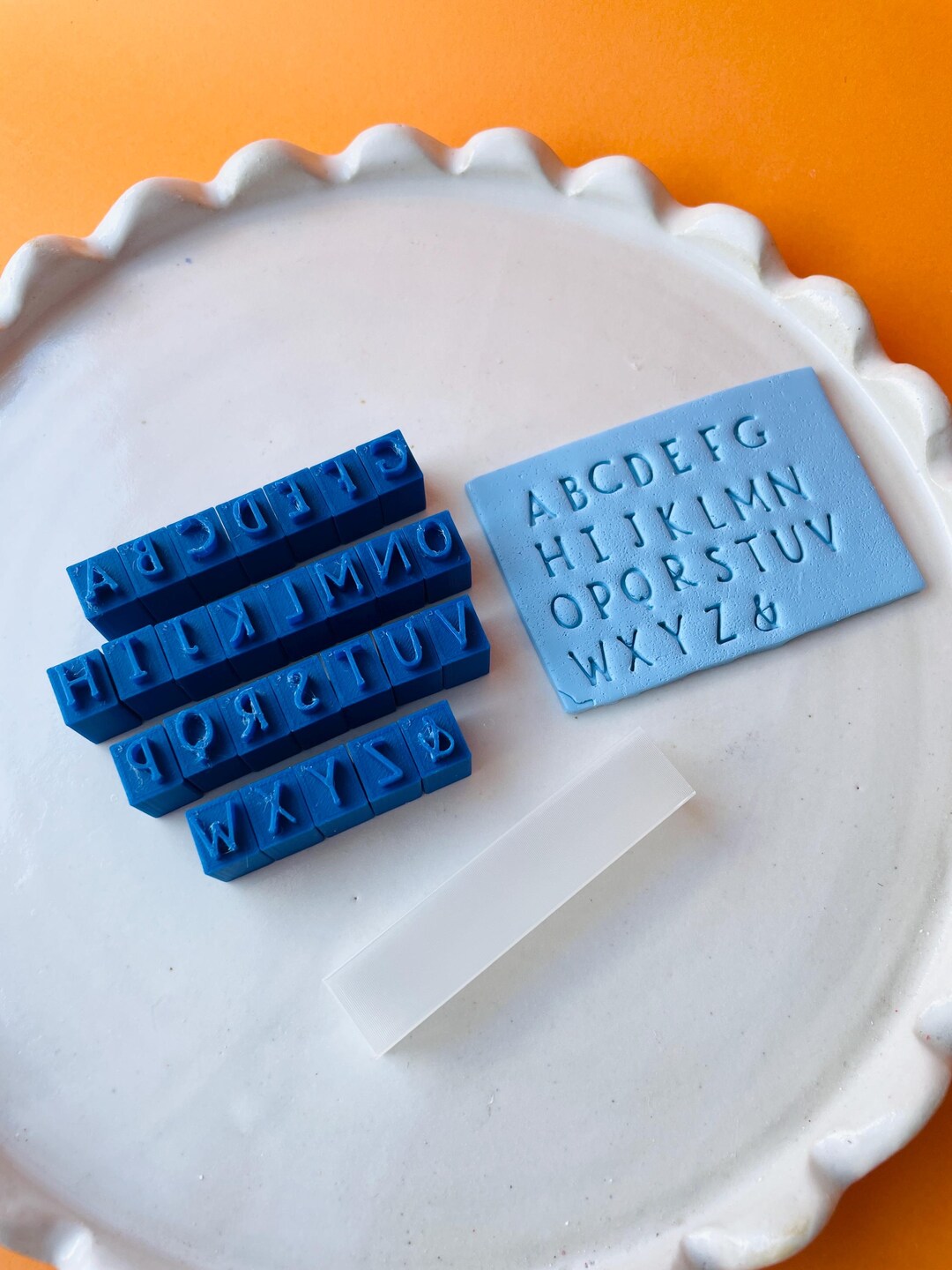 Alphabet Clay Stamps | Polymer Clay Capital Serif Letters Stamps 8.1mm ...