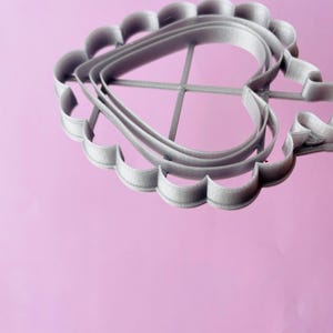 Large Clay Cutter Set | Sacred Heart Shape Cutters Set for Polymer Clay ...