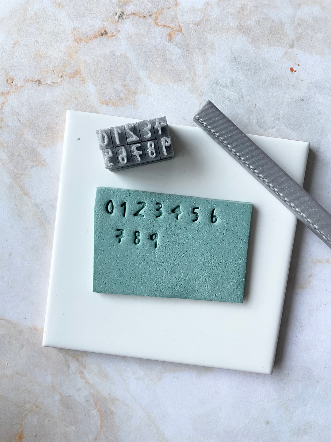 Number Clay Stamps | Polymer Clay Pottery Ceramic Soap Making Stamps ...