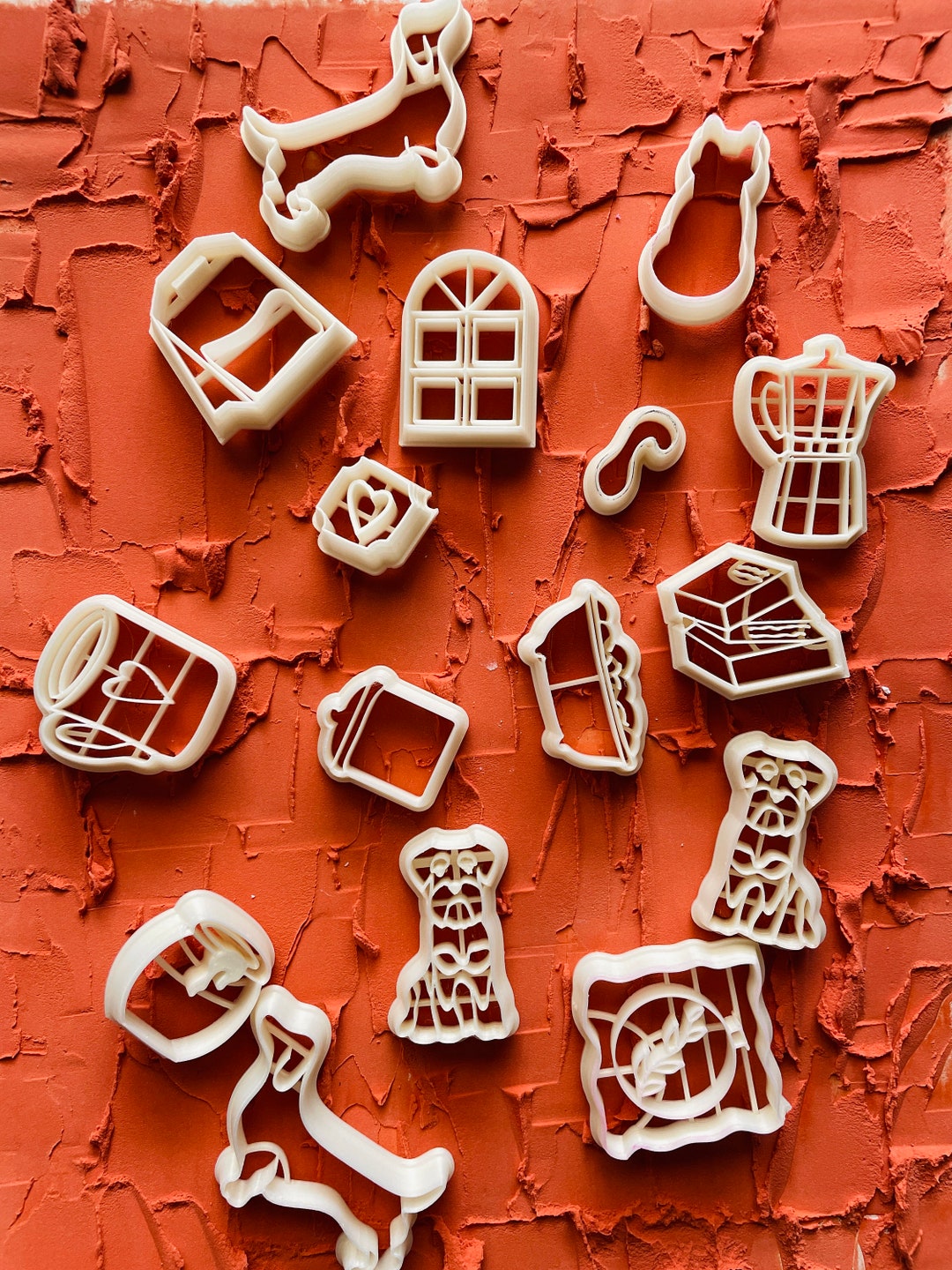 Cottagecore Clay Cutters | Polymer Clay Shape Cutters Set L Clay ...
