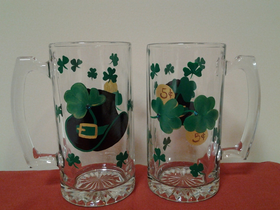 Hand-painted Irish Beer Mug - Etsy