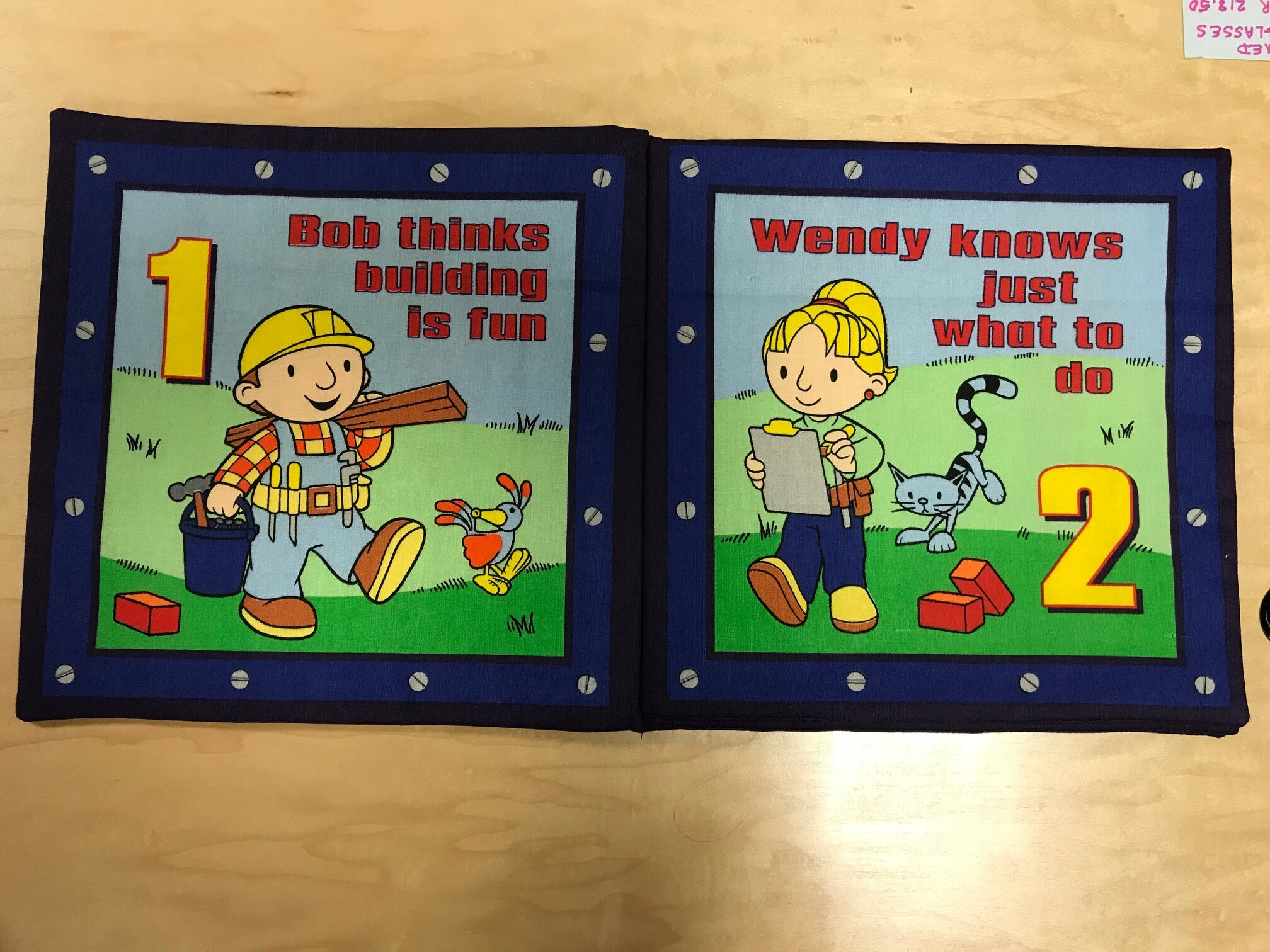 Children's Cloth Book "bob the Builder - Let's Count!" - Etsy