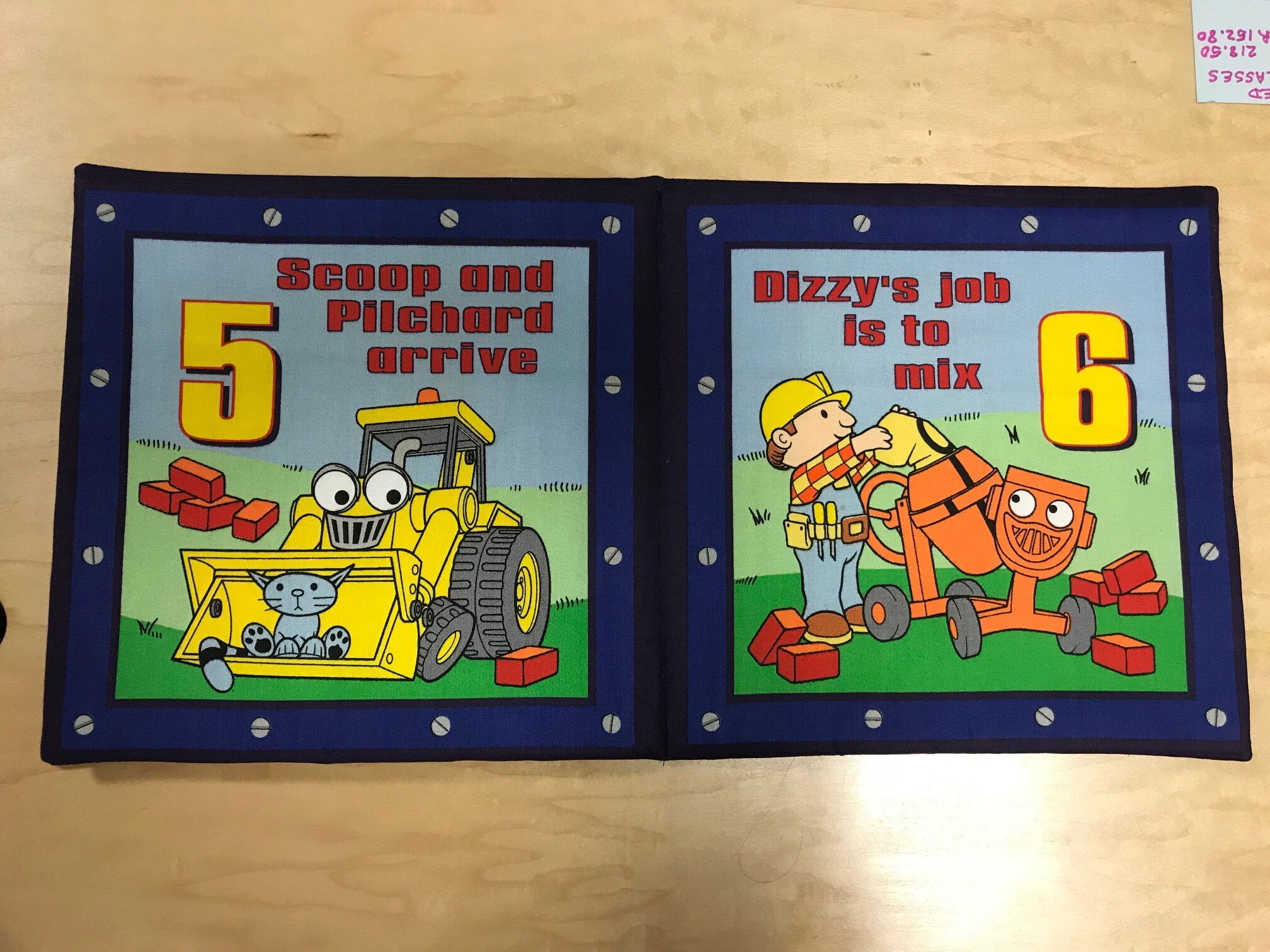 Children's Cloth Book "bob the Builder - Let's Count!" - Etsy