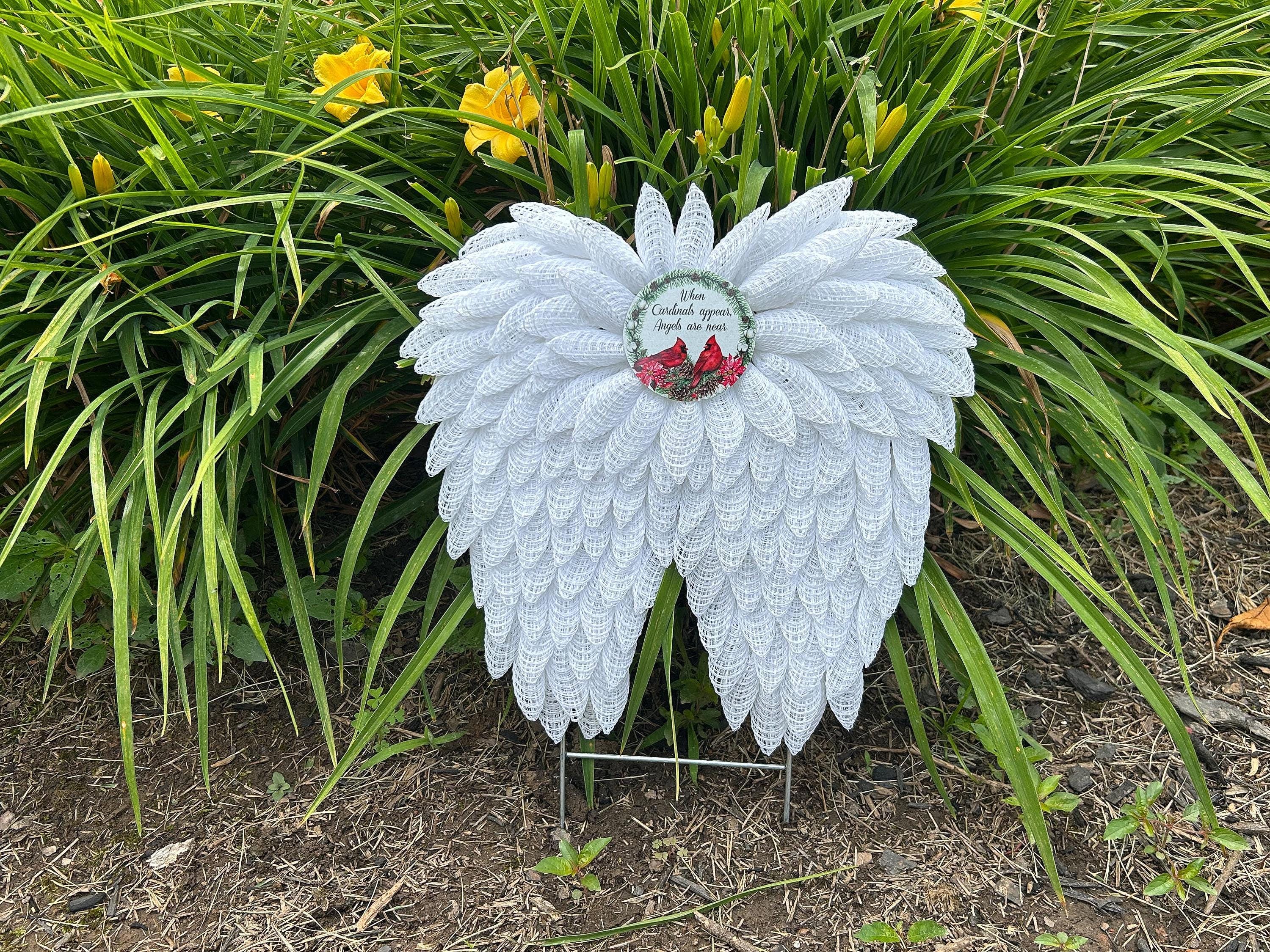 Small Cardinal Angel Wings Wreath - Etsy