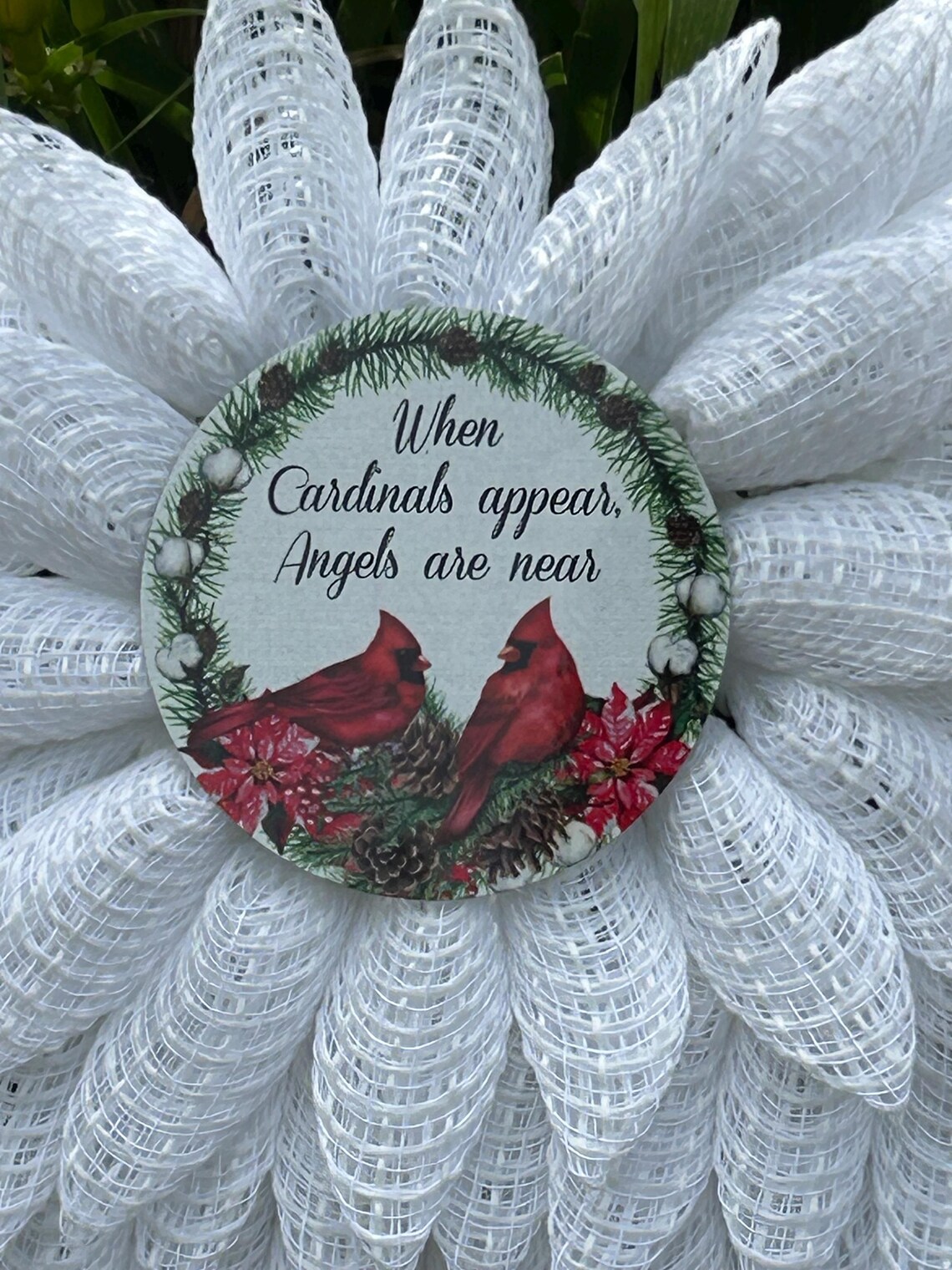 Small Cardinal Angel Wings Wreath - Etsy
