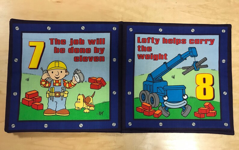 Children's Cloth Book "bob the Builder - Let's Count!" - Etsy