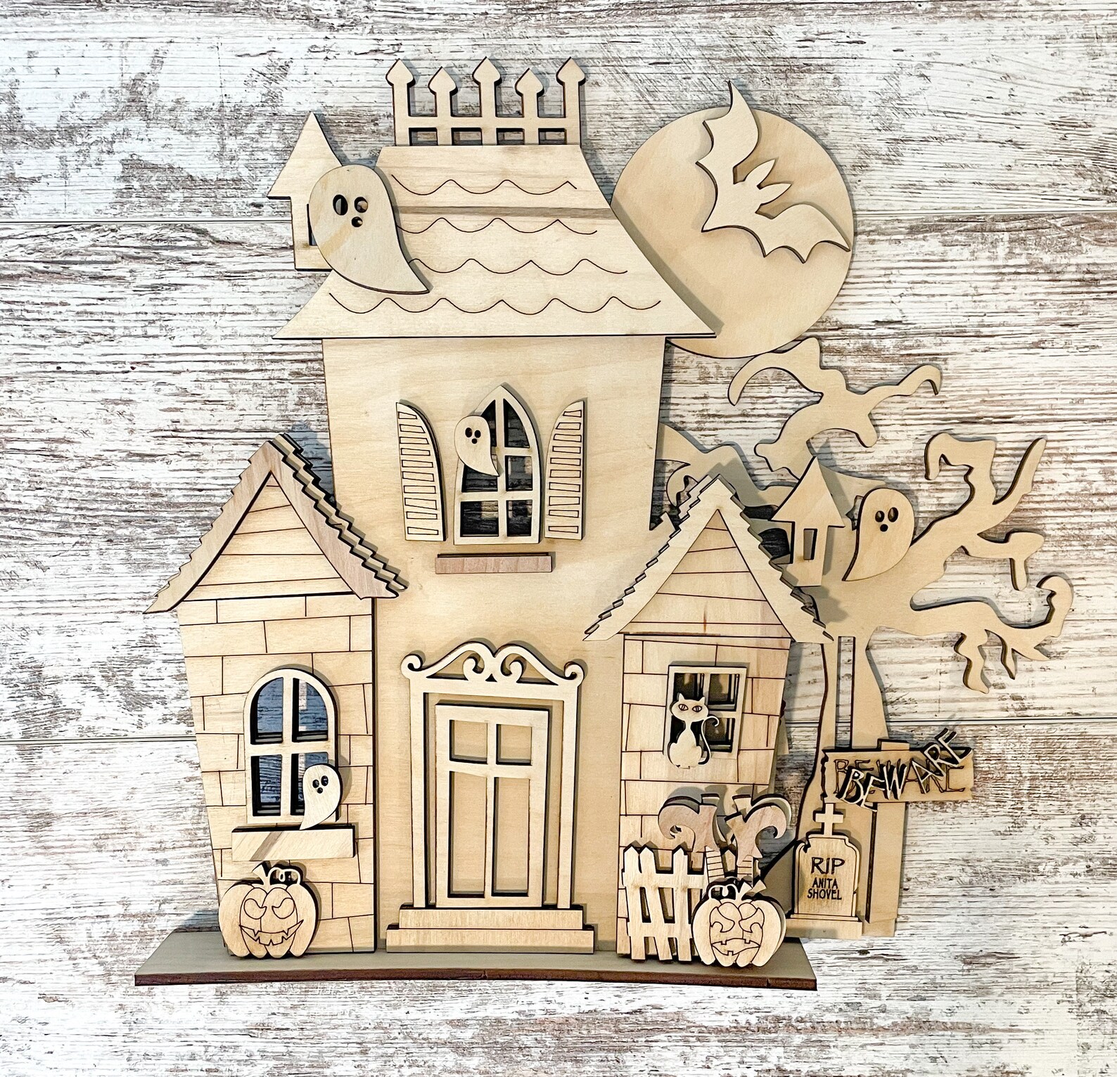 Haunted House DIY Kit Craft Kit Halloween Decor Adult - Etsy