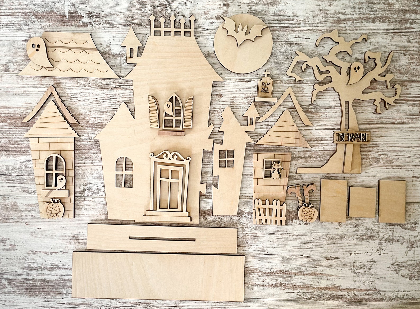 Haunted House DIY Kit Craft Kit Halloween Decor Adult - Etsy