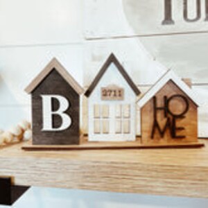 Mini House Display | New Home Gift | Wood Home | Realtor Gift | Small ...
