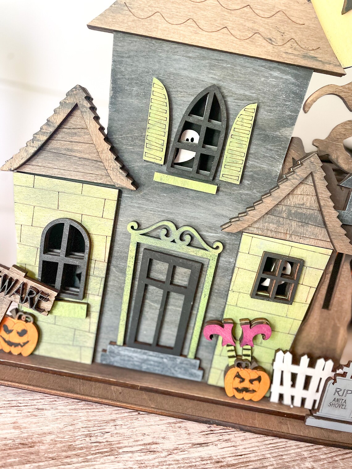 Haunted House DIY Kit Craft Kit Halloween Decor Adult - Etsy