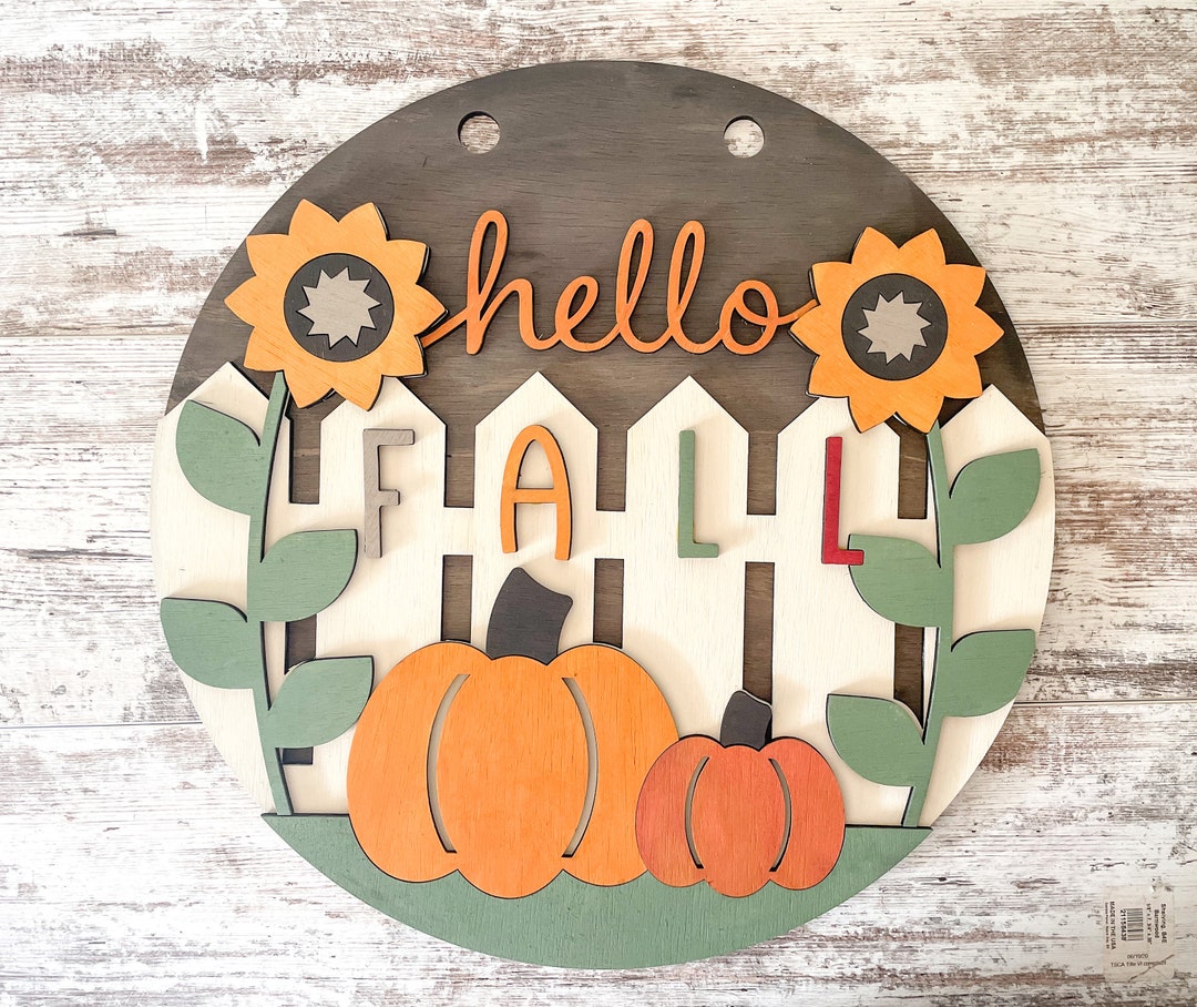 Fall Door Hanger | Door Decor | Craft Kit | Paint Kit | Fall Decor ...