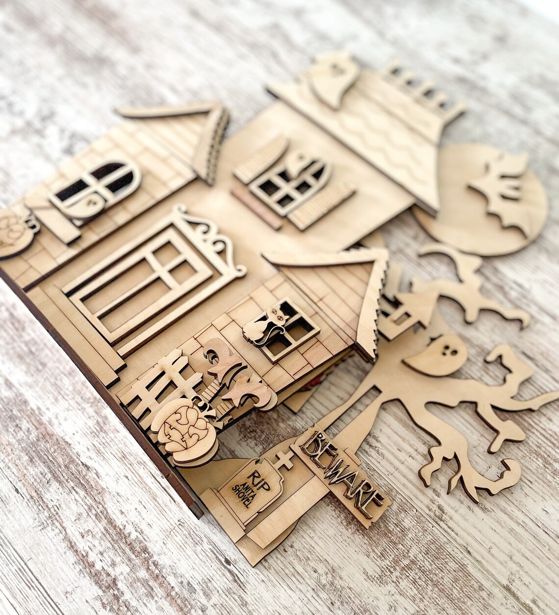 Haunted House DIY Kit Craft Kit Halloween Decor Adult - Etsy