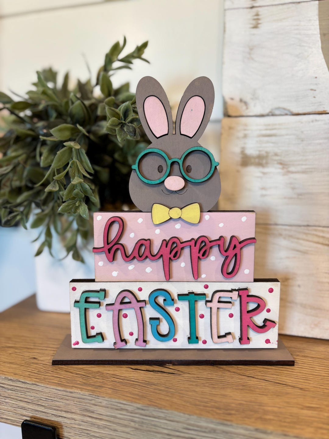 Happy Easter DIY Craft Kit | DIY Home Decor | Easter Crafts | Wood ...
