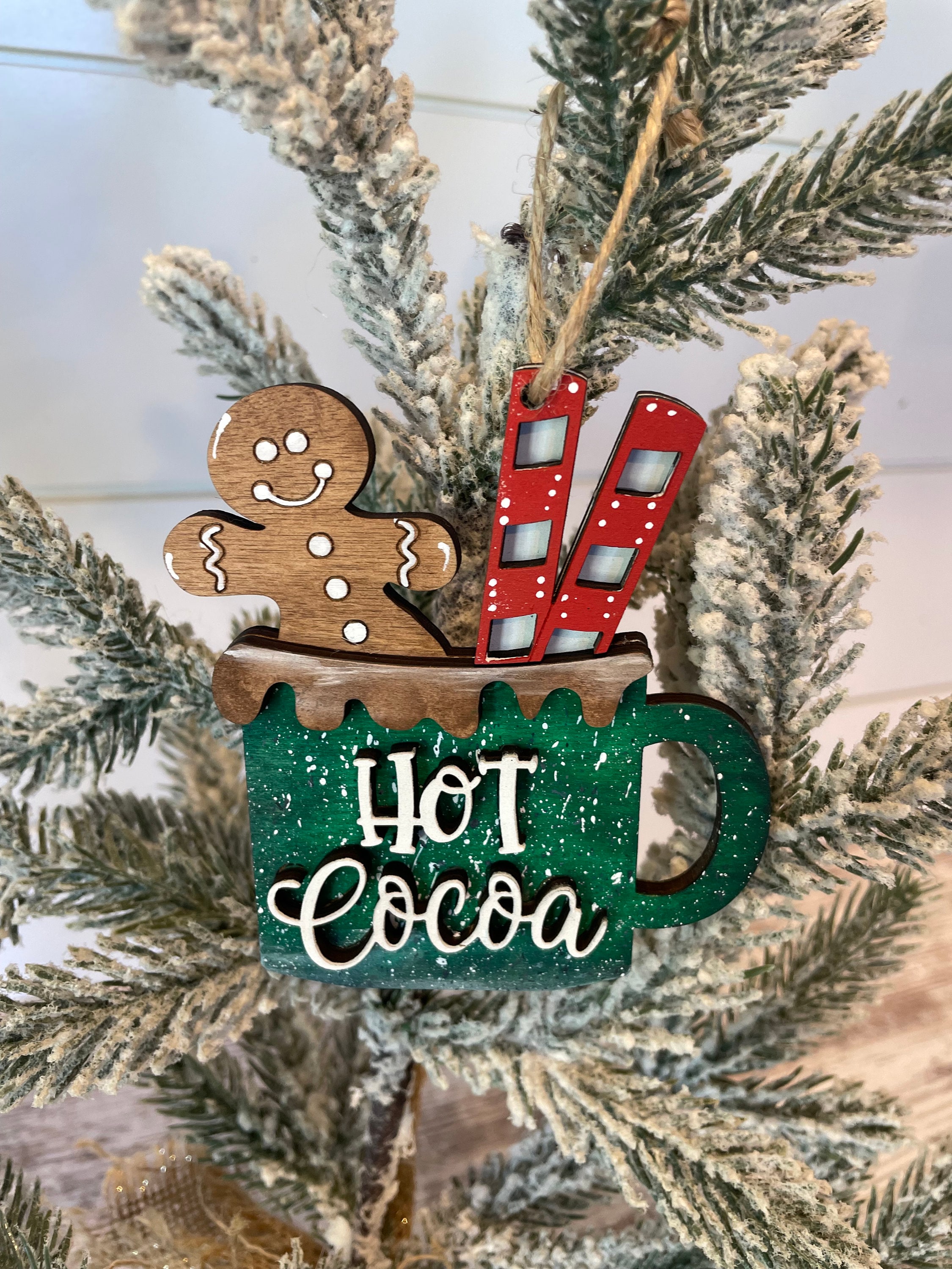 Hot Cocoa Gingerbread Ornament DIY Kit Christmas Craft Craft Night ...