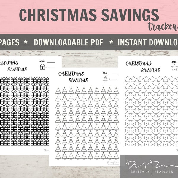 Christmas Savings Chart - Etsy