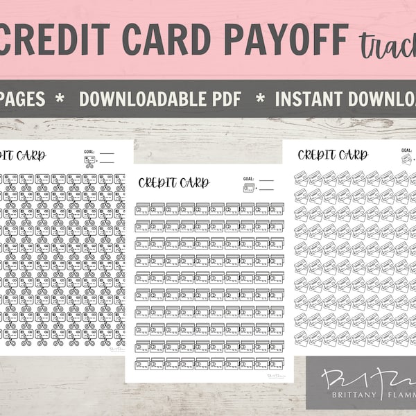 Credit Card Chart Payoff - Etsy