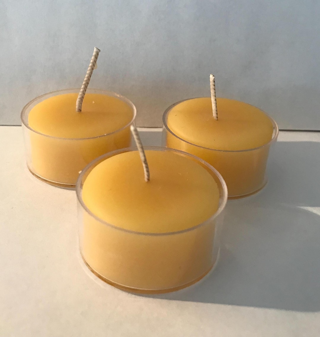 Beeswax Tea Light Has the Natural Scent of Honey and Wax - Etsy