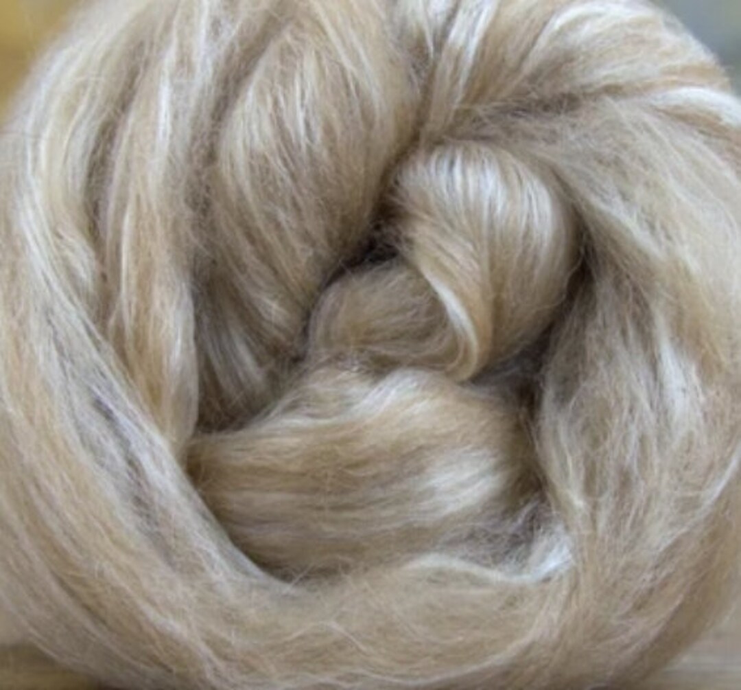 Camel/silk, 4 Oz Braid, Combed Top, Roving, Spinning Fiber, 50/50 Blend ...