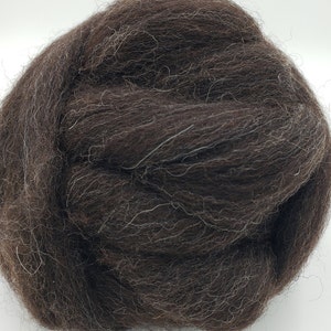1 Lb Black Jacob Combed Top Roving Spinning Fiber Felting - Etsy